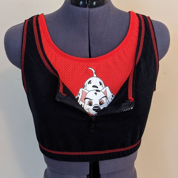 Disney | Tops | Vintage 9s 01 Dalmatians Disney Sports Bra Crop | Poshmark